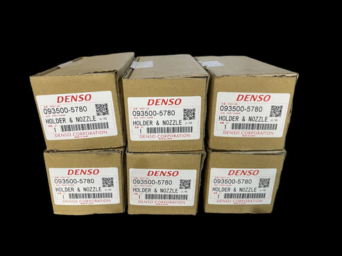 NEW SET GENUINE DENSO LATE 1HD-T TOYOTA LANDCRUISER INJECTORS 80 HDJ80 ...